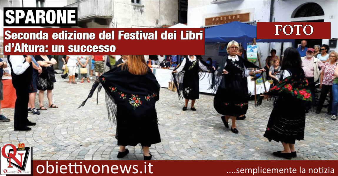 SPARONE - Successo per il Festival dei Libri d'Altura