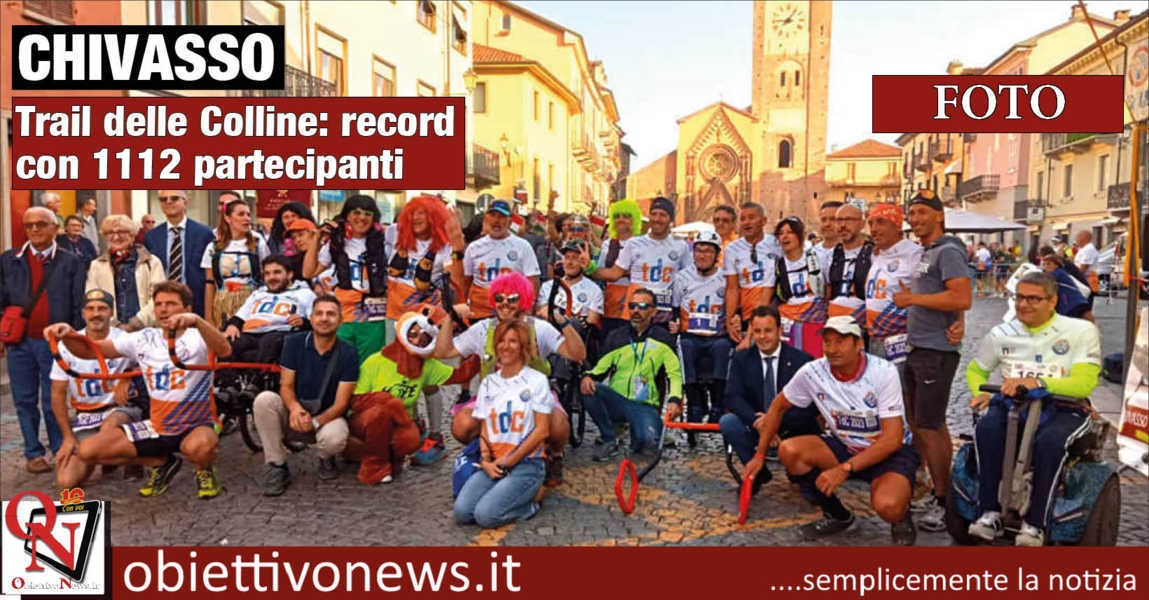 CHIVASSO -1112 partecipanti al Trail delle Colline: è record