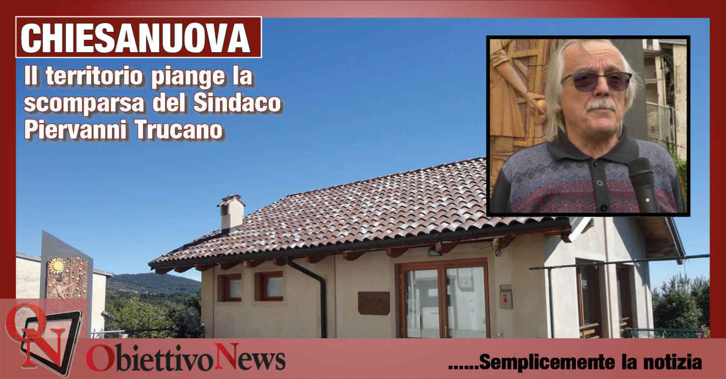 CHIESANUOVA - Il territorio piange la scomparsa del Sindaco Piervanni ...